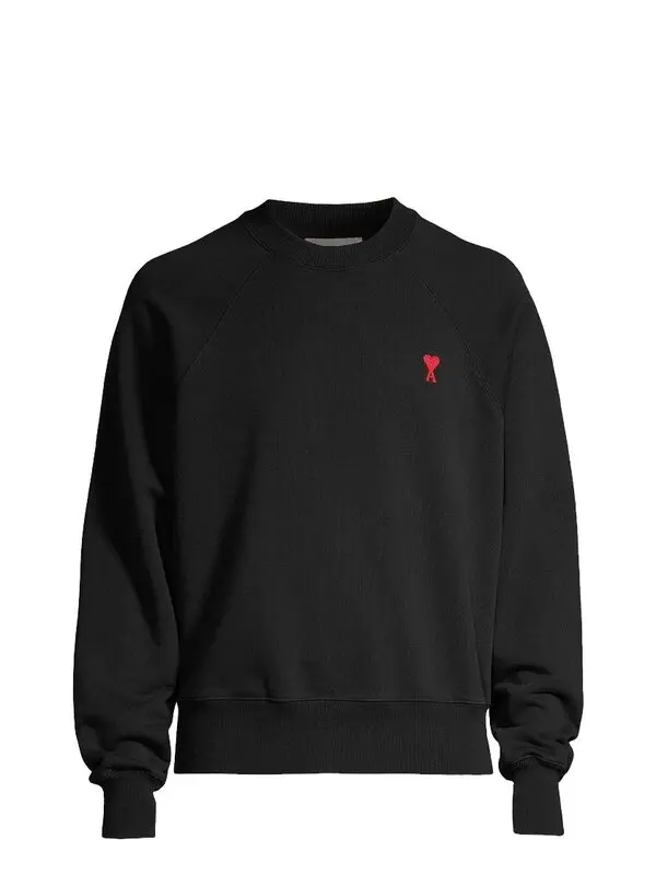 AMI Paris De Coeur Logo Sweatshirt - Noir