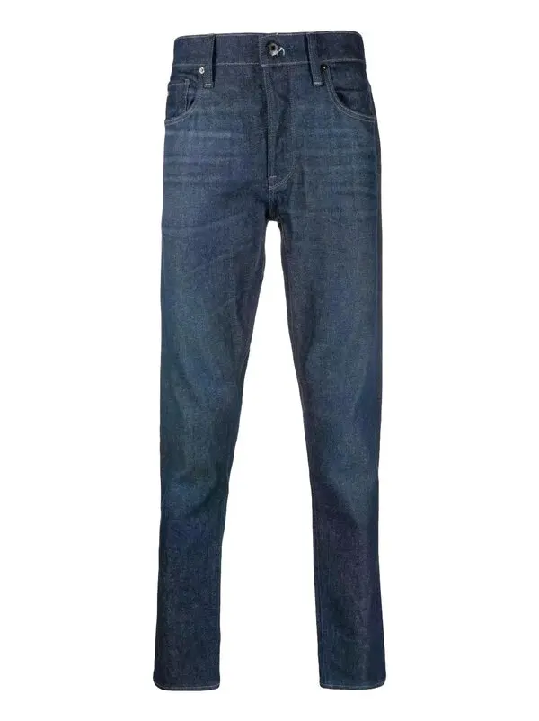 G-star Raw Straight-leg Logo Jeans - Blue