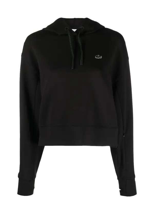 Lacoste Embroidered-logo Hoodie - Black