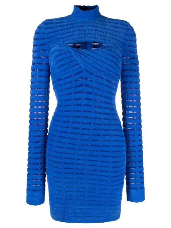 GENNY Cut-out Mini Dress - Blue