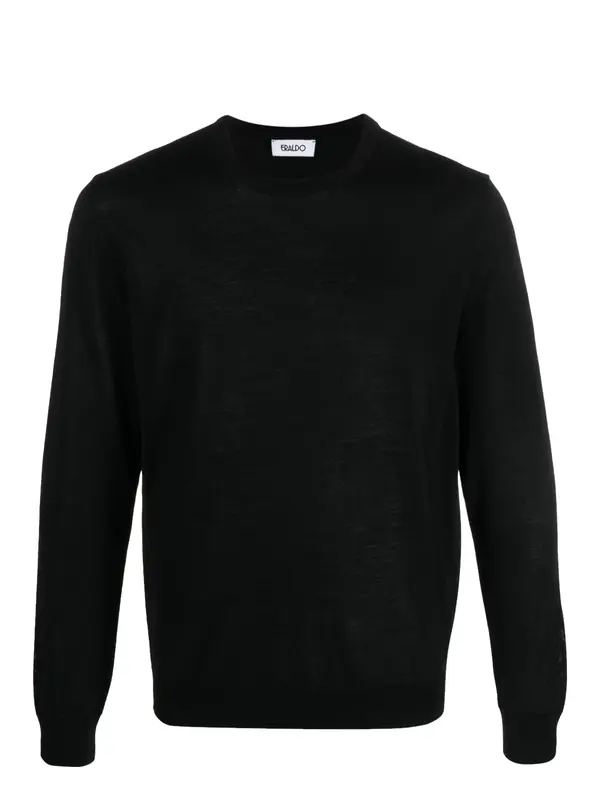 ERALDO Fine-knit Merino-wool Jumper - Black