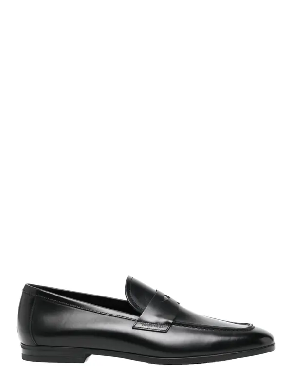TOM FORD Leather Loafers - Black