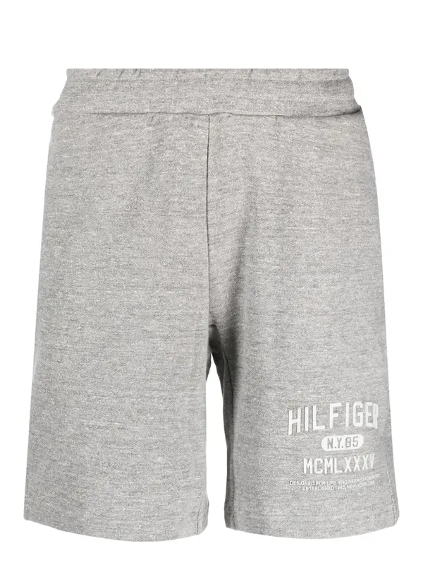 Tommy Hilfiger Logo-print Track Shorts - Grey