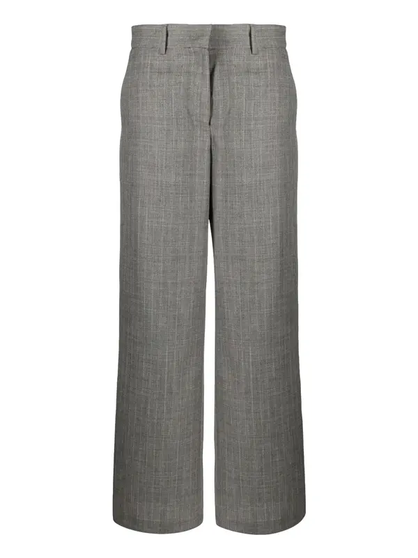 MSGM Tailored Wool Trousers - Grey