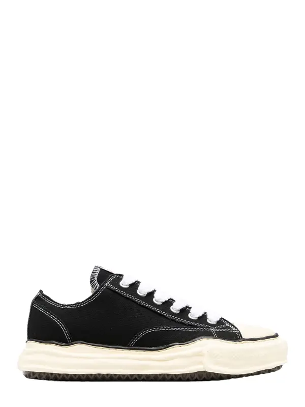 Mihara Yasuhiro Logo-patch Lace-up Sneakers - Black