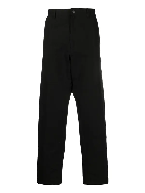 Moncler Embroidered Cotton Track Pants - Black