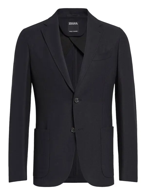 Zegna Single-breasted Cashmere-wool Blazer - Black