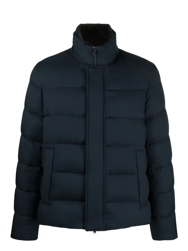 Herno Logo-plaque Padded Jacket - Blue
