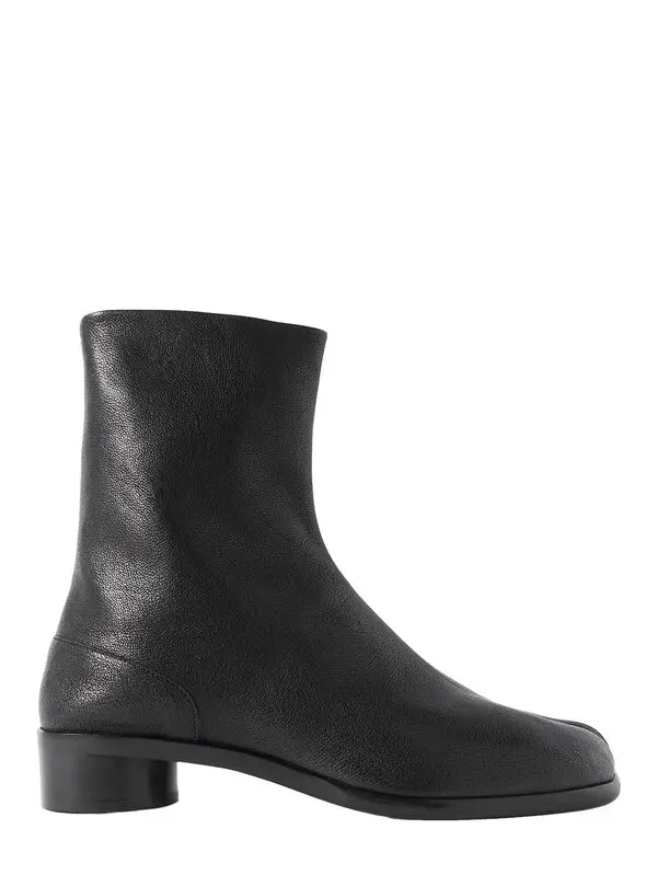 MAISON MARGIELA Tabi Split-toe Leather Chelsea Boots - Black