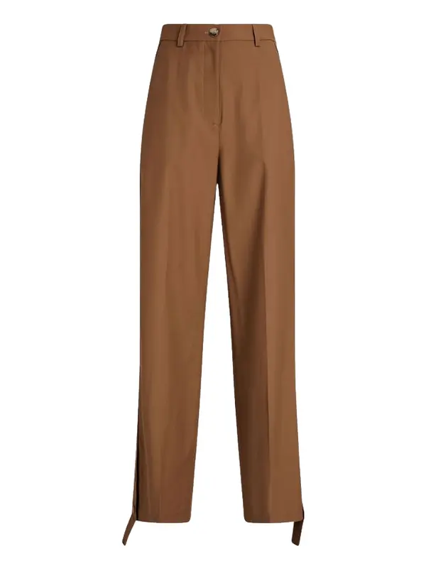 Nanushka Bida Woven Wide-leg Pants - Light Brown