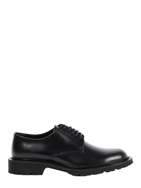Saint Laurent Army Leather Derby Shoes - Black