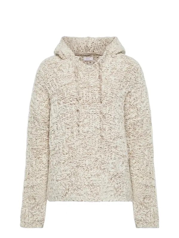 ERL Oversized Wool-blend Hoodie - Beige
