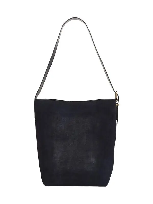 Madewell Essentials Suede Bucket Bag - Juniper Berry