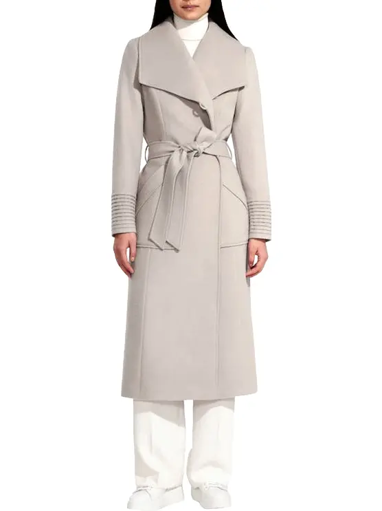 Sentaler Wide Collar Alpaca & Wool Longline Coat - Bleeker Beige
