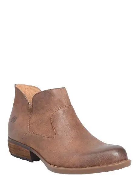 BØRN Beth Zip Bootie - Rust Distressed