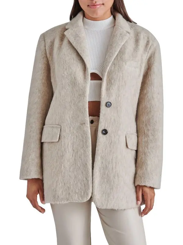 Steve Madden Nana Blazer Coat - Oatmeal