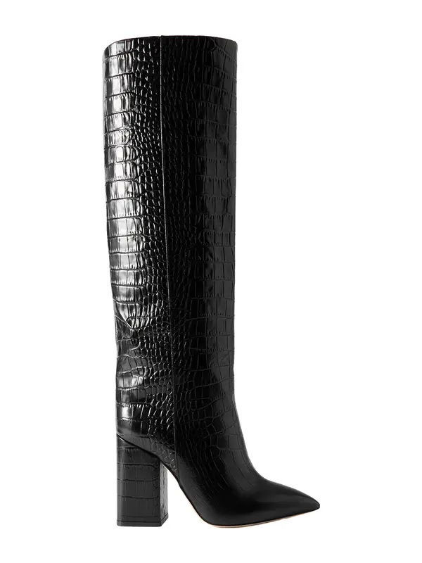 Paris Texas Anja Knee Boots - Black