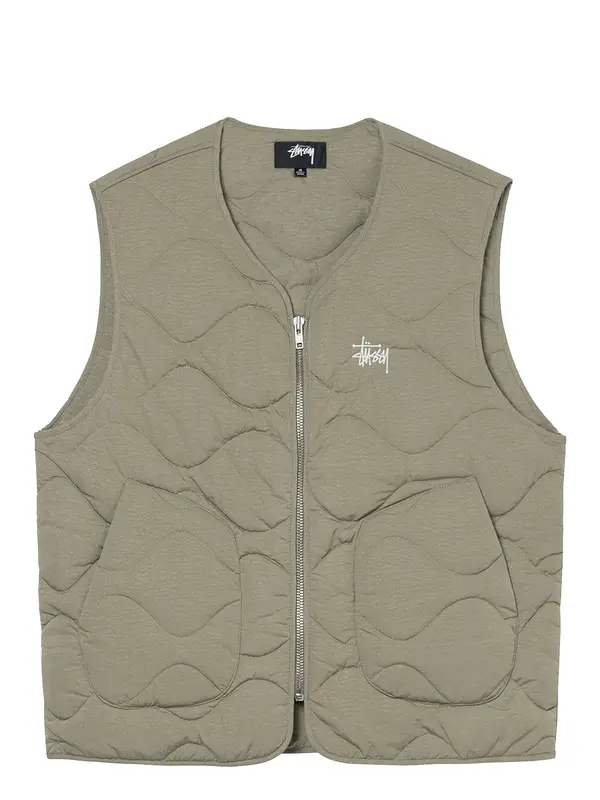 StÜssy Recycled Nylon Liner Vest - Green
