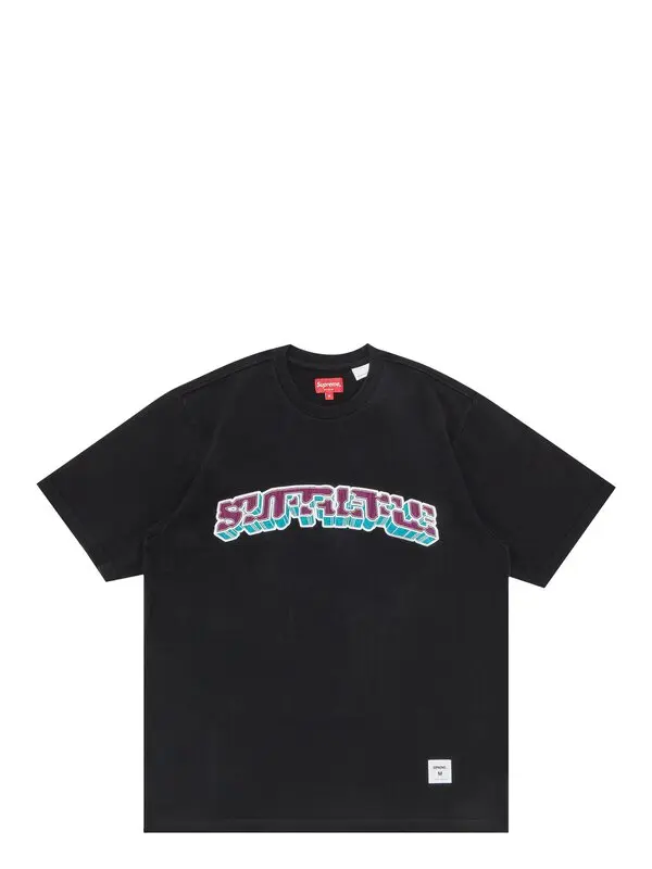 Supreme Block Arc Short-sleeve Top - Black