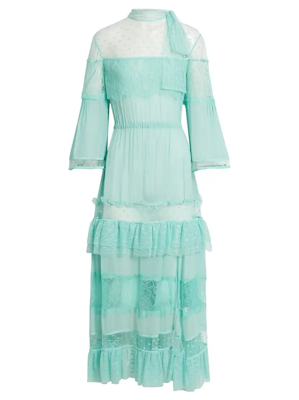 Zuhair Murad Tiered Gown - Turquoise