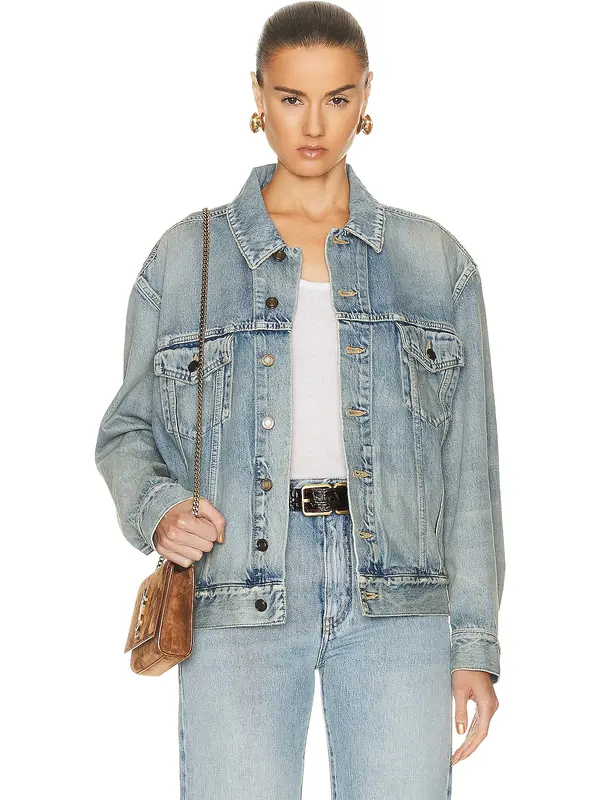 Saint Laurent Denim Jacket - Sunny Sky Blue