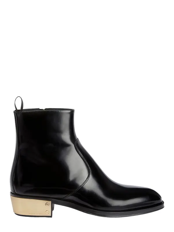 GIUSEPPE ZANOTTI 40mm Ludhovic Ii Leather Ankle Boots - Black