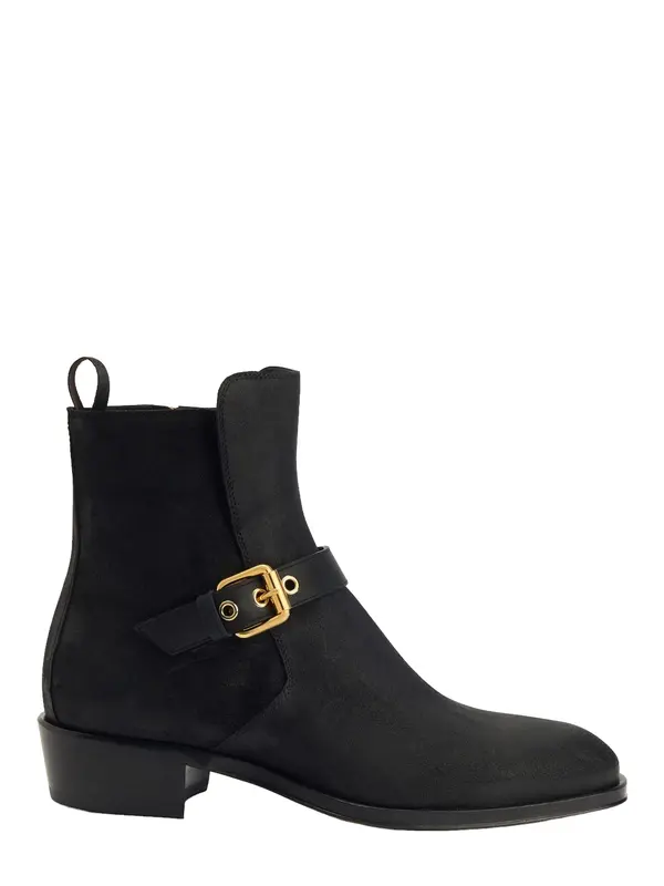GIUSEPPE ZANOTTI 40mm Jhonny Leather Ankle Boots - Black