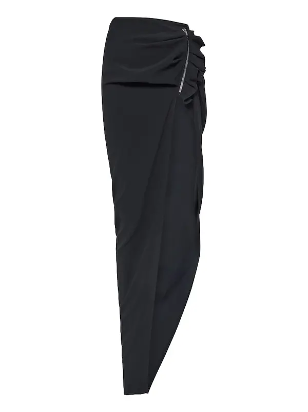 Rick Owens High-rise Maxi Skirt - Black