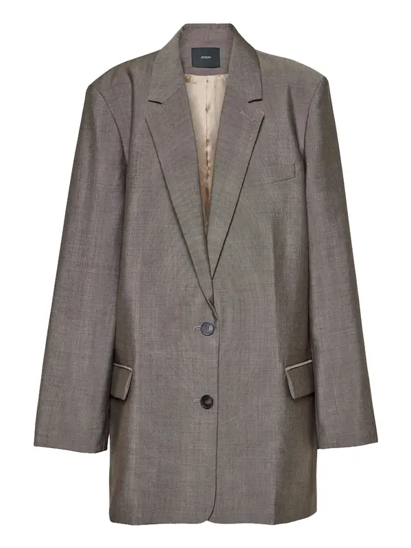 JOSEPH Allcroft Wool-mohair Blazer - Brown