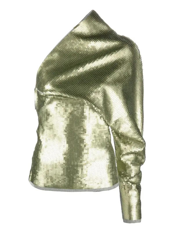 Rick Owens Luxor Sequin-embellished Top - Green
