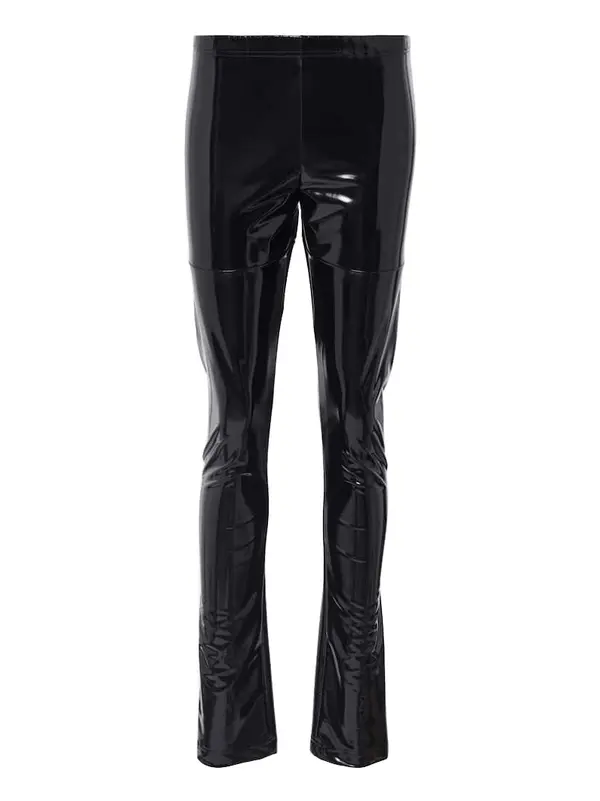 Junya Watanabe Vinyl Slim Pants - Black
