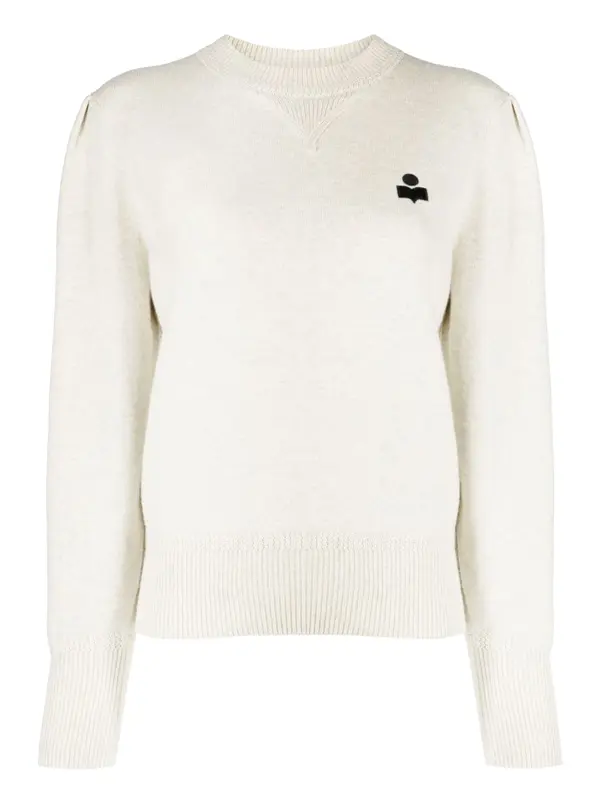 MARANT ETOILE Kelaya Logo-embroidered Jumper - Neutrals