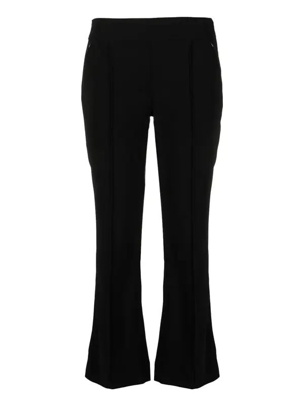 Rodebjer Jeju Flared Cropped Trousers - Black