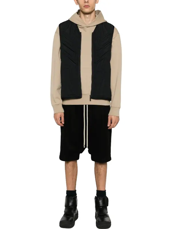 Y3 X Adidas Quilted Zip-up Vest - Black
