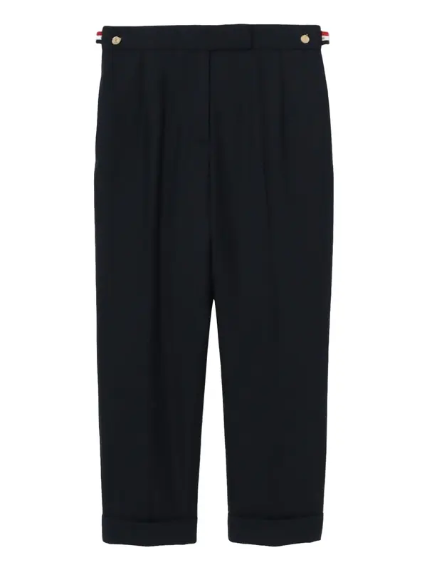 Thom Browne Super 120's Wool Twill Slim-fit Trousers - Blue