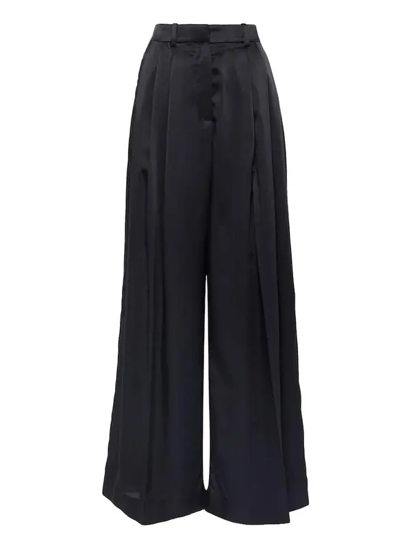 JW Anderson Twill Wide-leg Pants - Black
