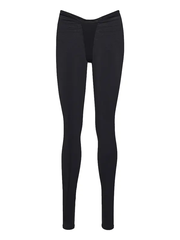 LAQUAN SMITH Low-rise Leggings - Black