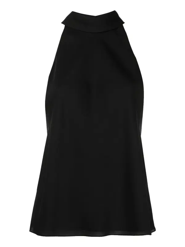 Theory Halterneck Sleeveless Top - Black