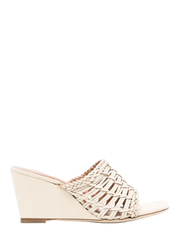 Staud Blair Woven Wedge Sandals - Neutrals