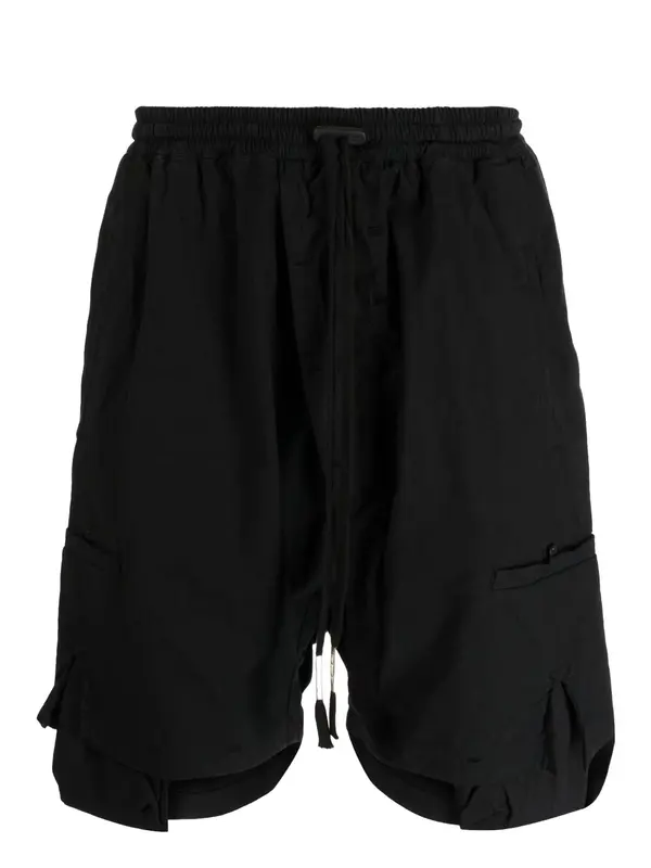 Boris Bidjan Saberi Drop-crotch Drawstring Shorts - Black