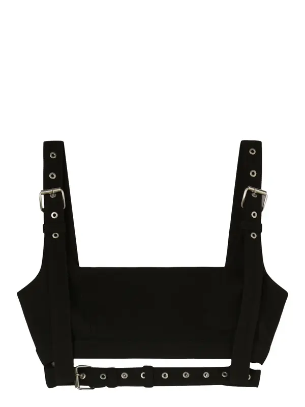 AMBUSH Belted Crop Top - Black