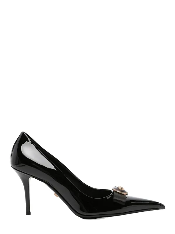 Versace 85mm Ribbon Pumps - Black