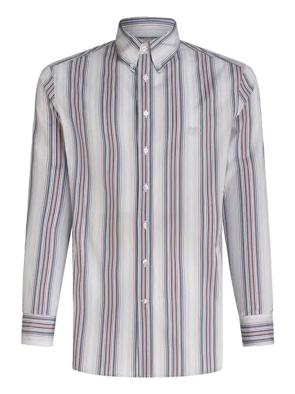 Etro Stripe-pattern Cotton Shirt - White