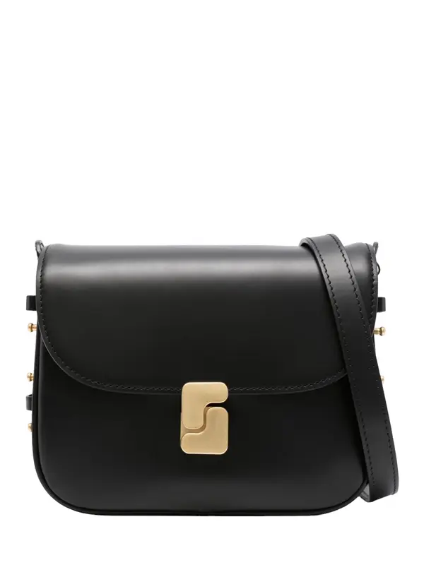 Soeur Mini Bellissima Leather Crossbody Bag - Black