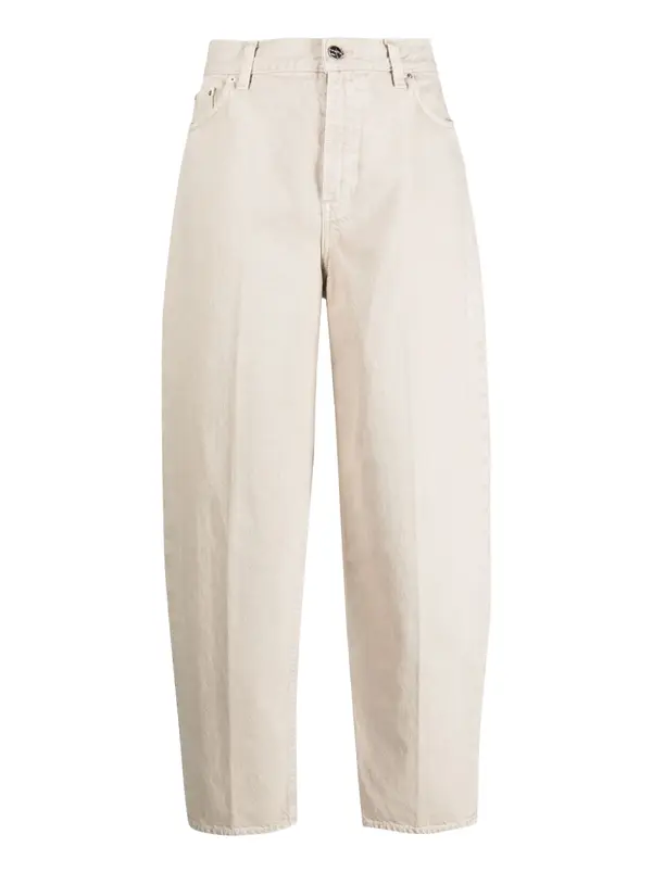 TOTEME High-waist Tapered-leg Jeans - Neutrals
