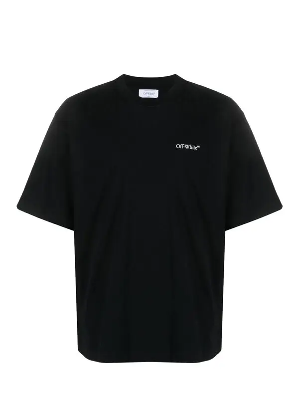 Off-White Logo-print Short-sleeve T-shirt - Black