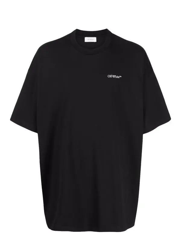 Off-White Logo-print Short-sleeve T-shirt - Black