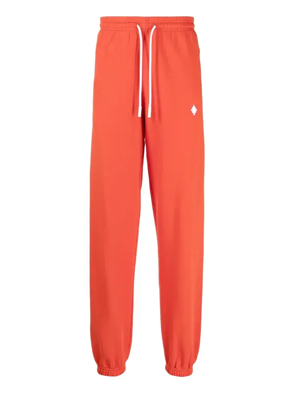 COUNTY OF MILAN Logo-print Cotton Track Pants - Red
