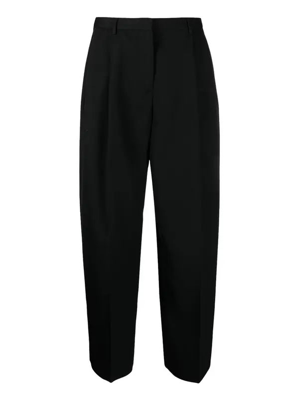 JIL SANDER Pleated Tailored Trousers - Black