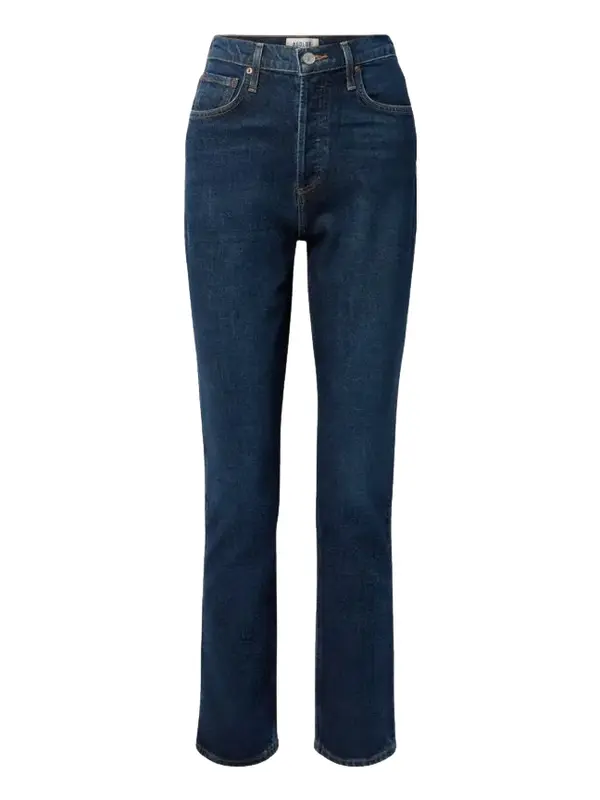 AGOLDE Net Sustain Freya High-rise Slim-leg Jeans - Blue